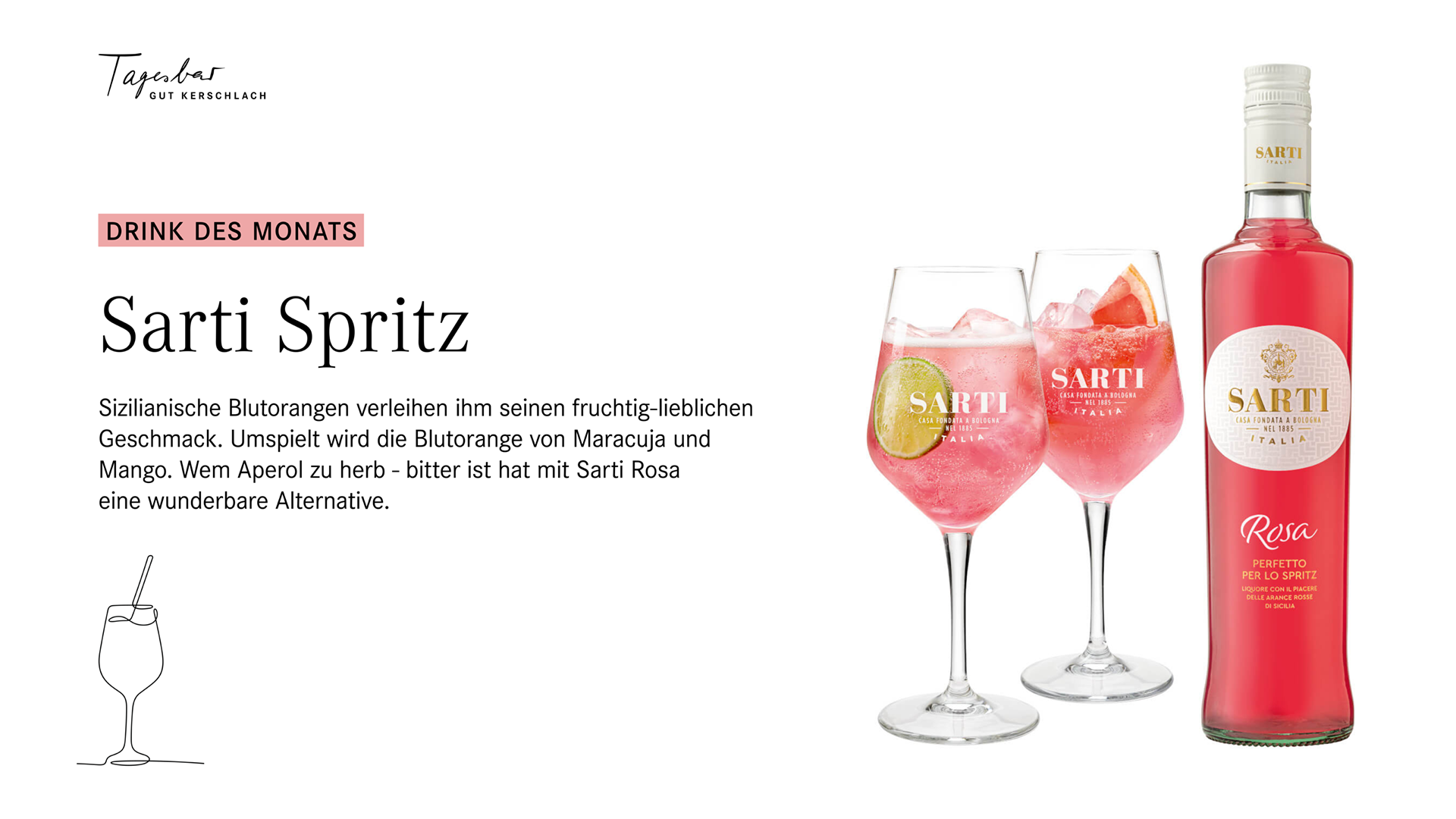 Sarti Spritz - Tagesbar Gut Kerschlach