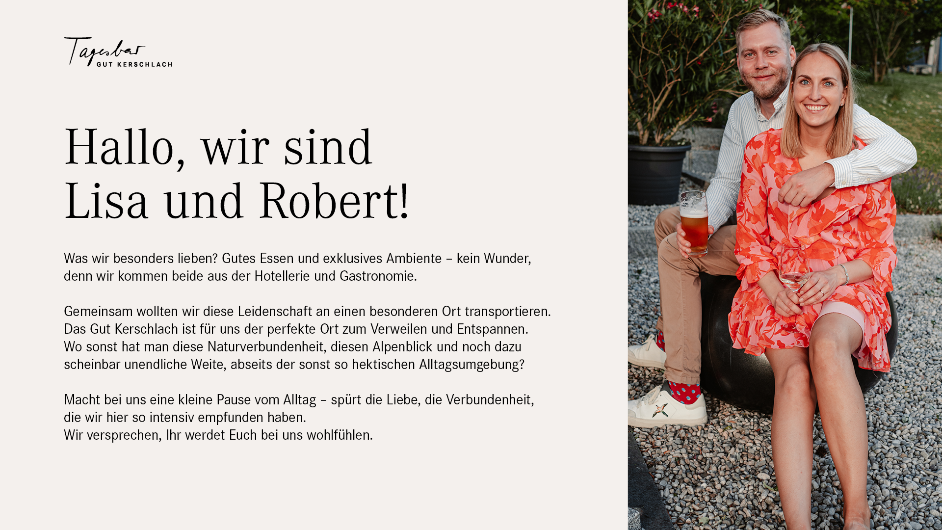 Lisa & Robert neu - Tagesbar Gut Kerschlach